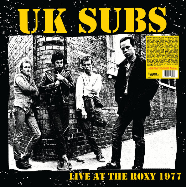 Uk Subs Live At The Roxy Lp Album Color Ltd Rsd2024 Re New